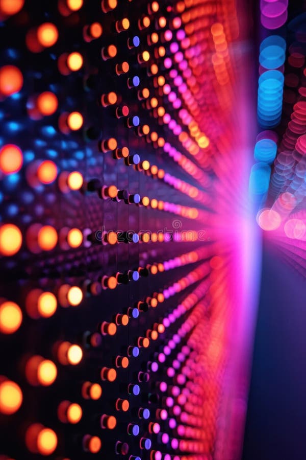 The World of Dot Display Technology Stock Illustration - Illustration ...