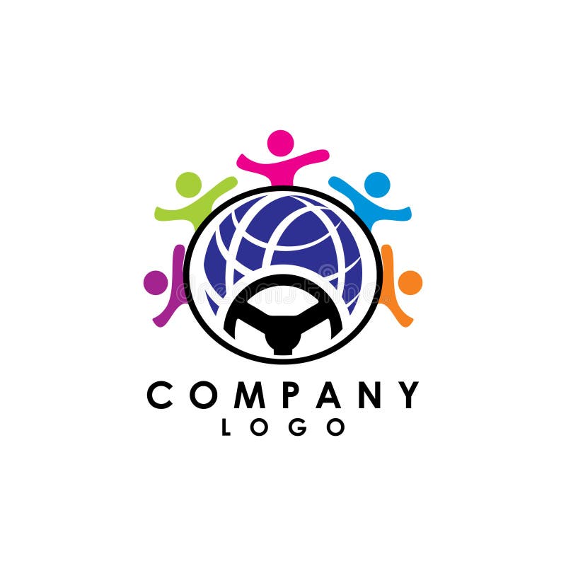 World Driving Safe Logo Design or Driving Logo Design Vector Stock ...