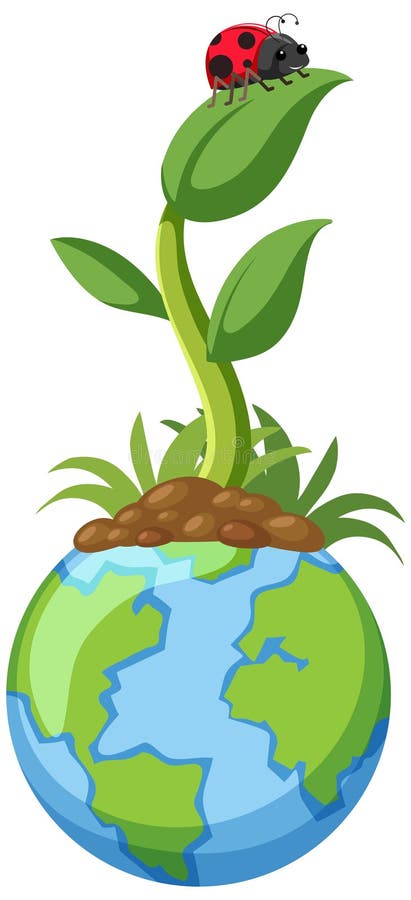 World Earth Day Concept with Plant Growing on Earth Stock Vector ... World Earth Day Concept with Plant Growing on Earth Stock Vector ...