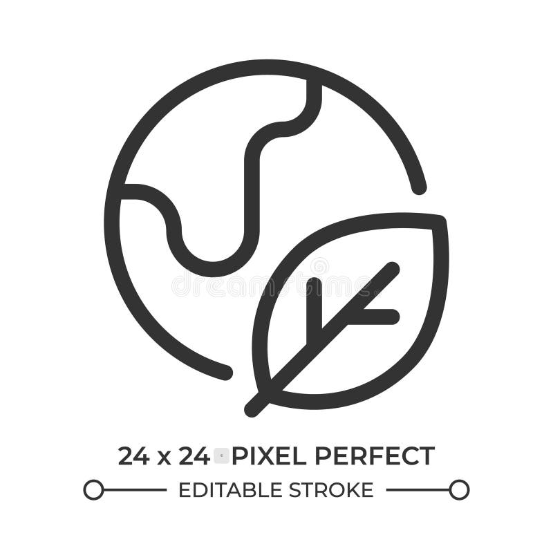 World Eco Friendly Line Ui Icon Stock Vector - Illustration of outline ...