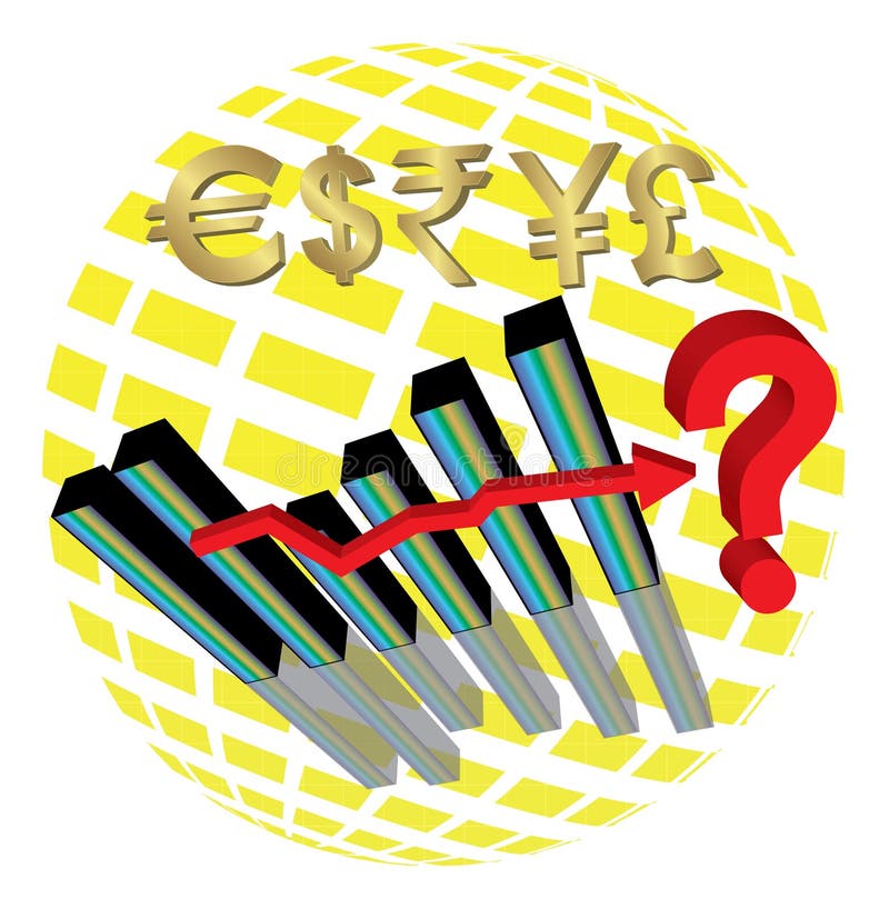 World Economic Uncertainty stock vector. Illustration of world - 21816965