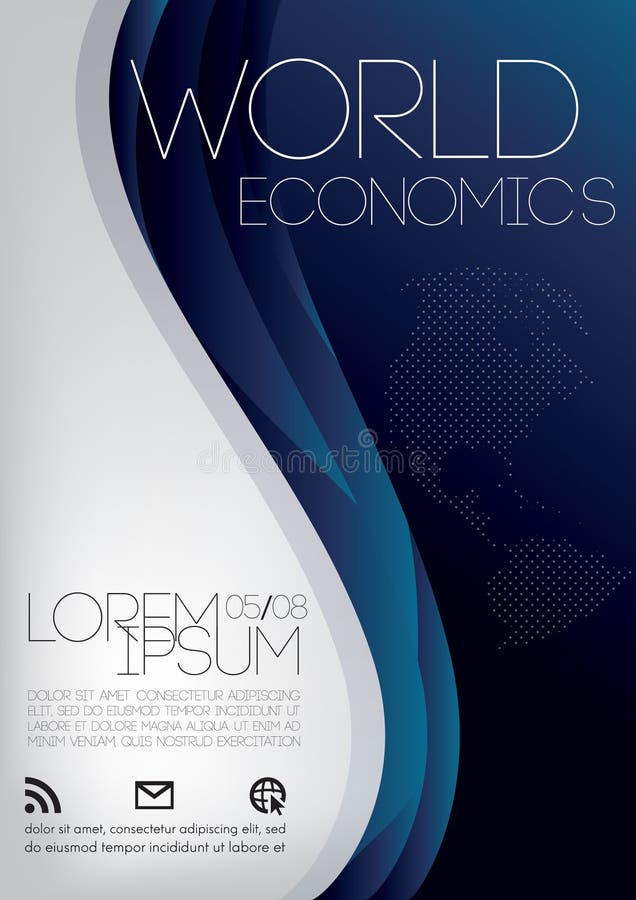 World Economics Poster. Vector Illustration Decorative Design Stock ...