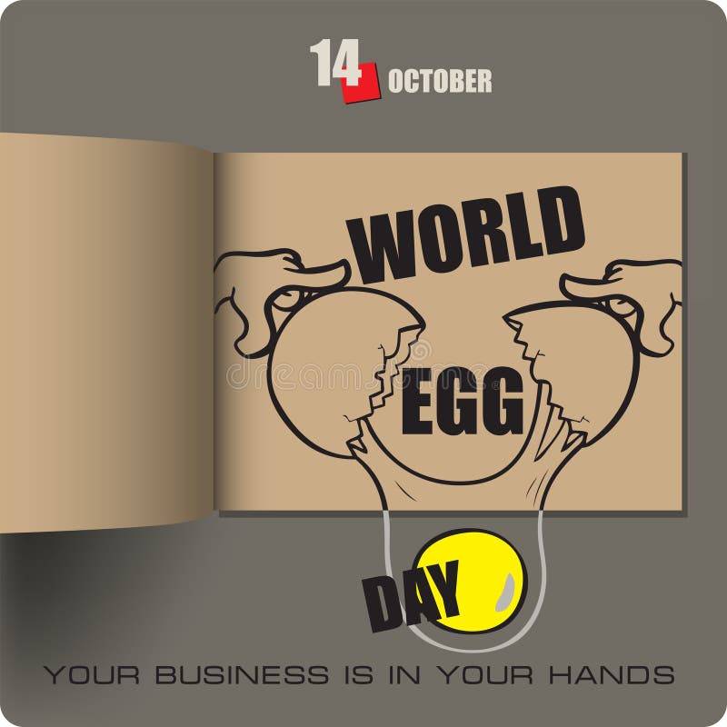 World Egg Day stock vector. Illustration of style, craft - 259007351