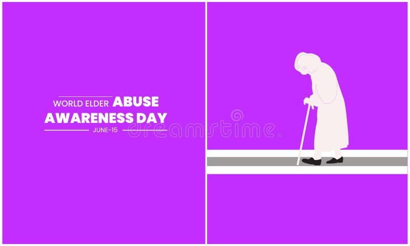 World Elder Abuse Awareness Day Background or Banner Design Template ...