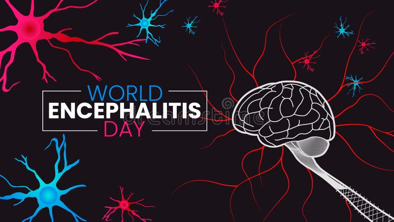 World Encephalitis Day Awareness Banner Stock Vector - Illustration of ...