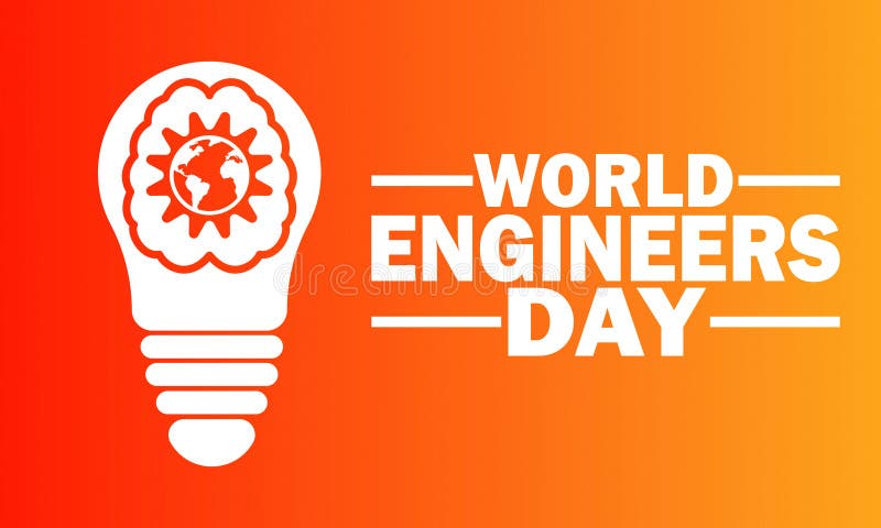 World Engineers Day Vector Template Design Illustration Stock Vector ...