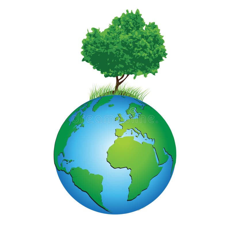 Green planet stock illustration. Illustration of global - 11989701