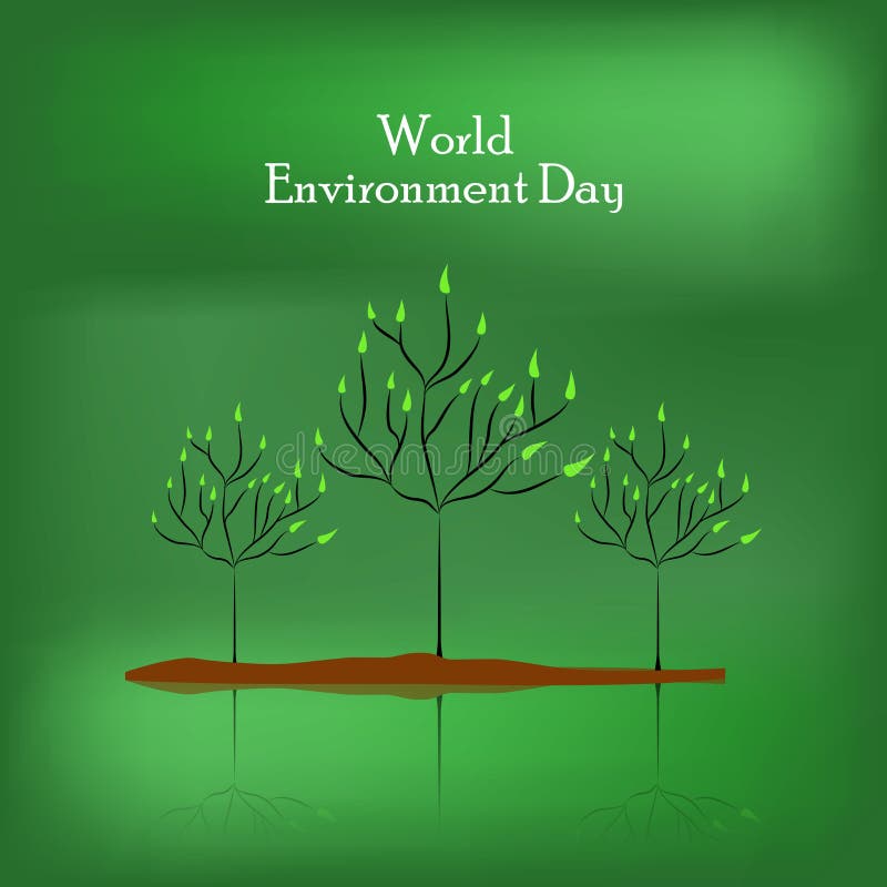 World Environment Day Background Stock Vector - Illustration of natural ...