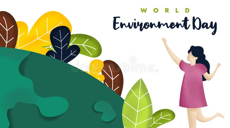 World Environment Day Background Illustration Vector. World Environment ...