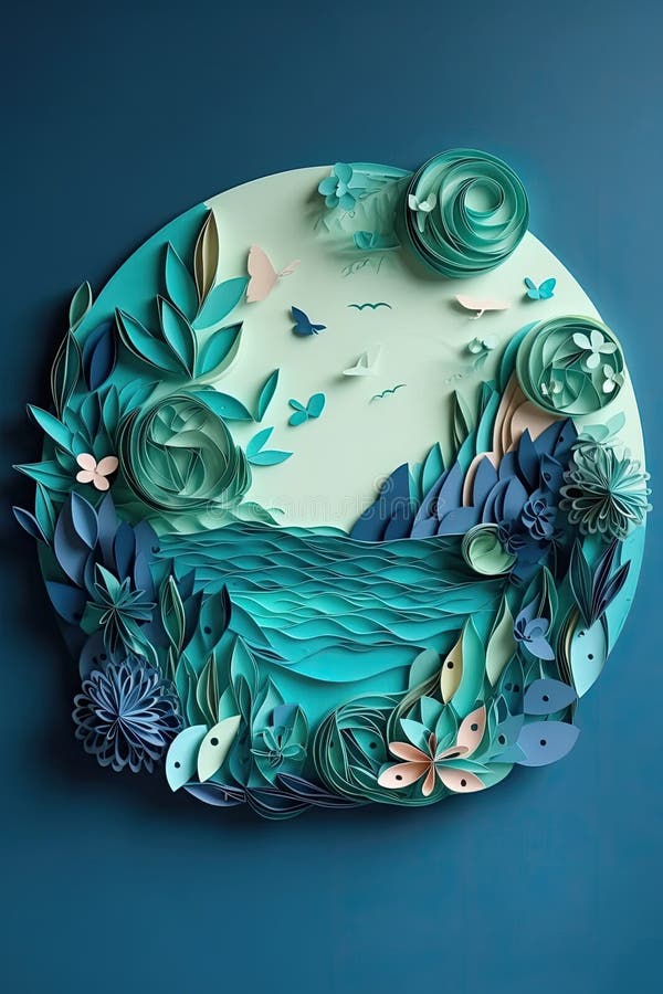 World Environment Day Banner Design Layout with Paper Cut Globe Earth ...