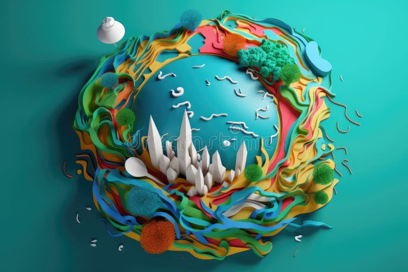 World Environment Day Banner Design Layout with Paper Cut Globe Earth ...