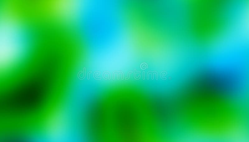 World Environment Day Concept: Green and Blue Abstract Blur Spots ...