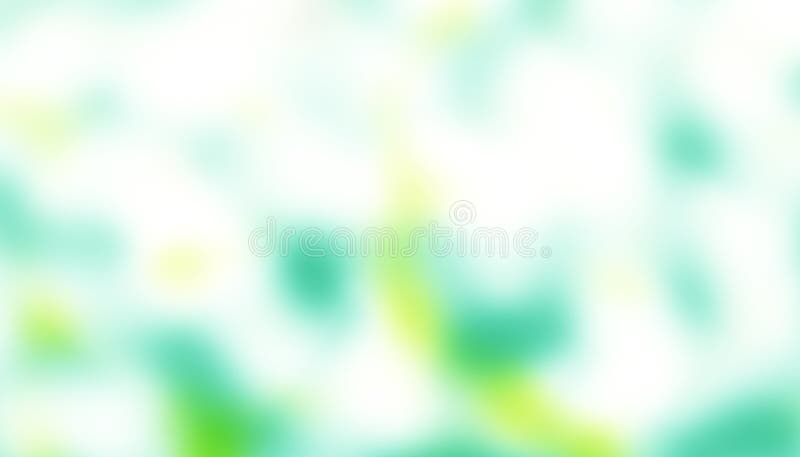 World Environment Day Concept: Green and Blue Abstract Blur Spots ...
