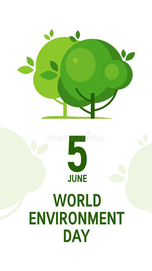 World Environment Day Concept in Paper Cut Style Stock Illustration ...