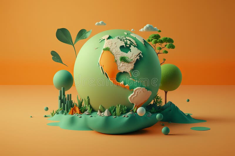 Earth Day Concept with Wildlife Background, World Environment Day ...