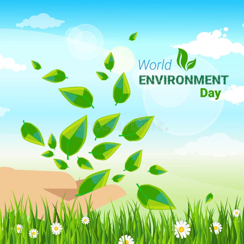 World Environment Day Ecology Protection Holiday Greeting Card Stock ...