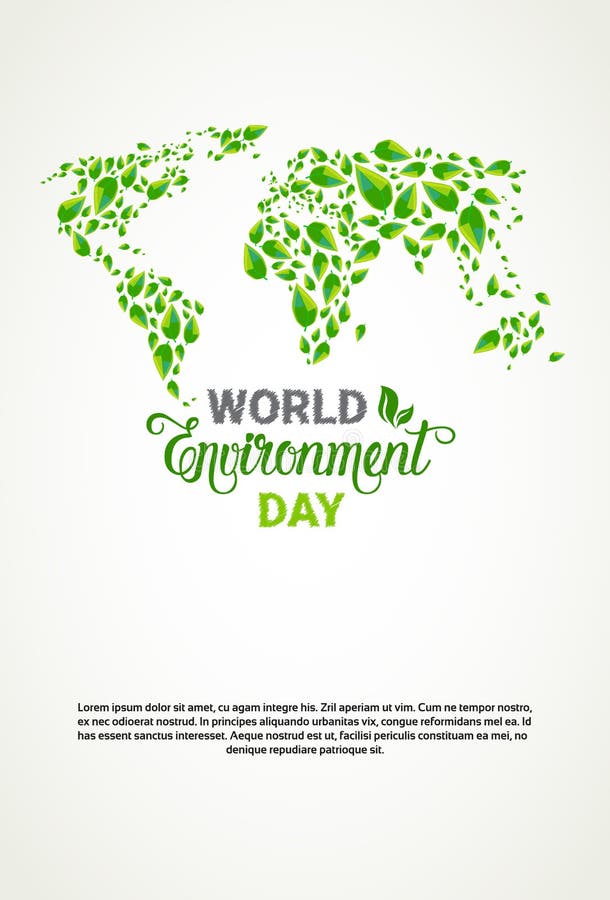 World Environment Day Ecology Protection Holiday Greeting Card Stock ...