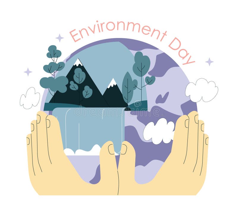 World Environment Day. Global Campaign on the Importance Stock Vector ...