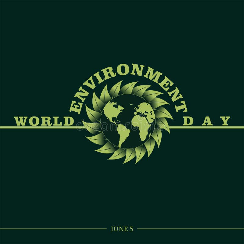 World Environment Day, Green Vector Design, Vector Illustration and ...