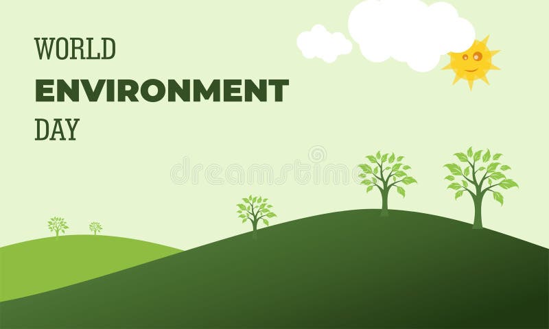 World Environment Day, Green Vector Design, Vector Illustration and ...