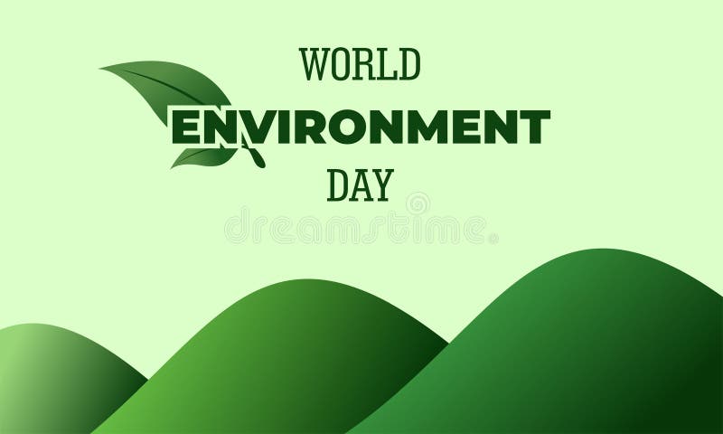 World Environment Day, Green Vector Design, Vector Illustration and ...
