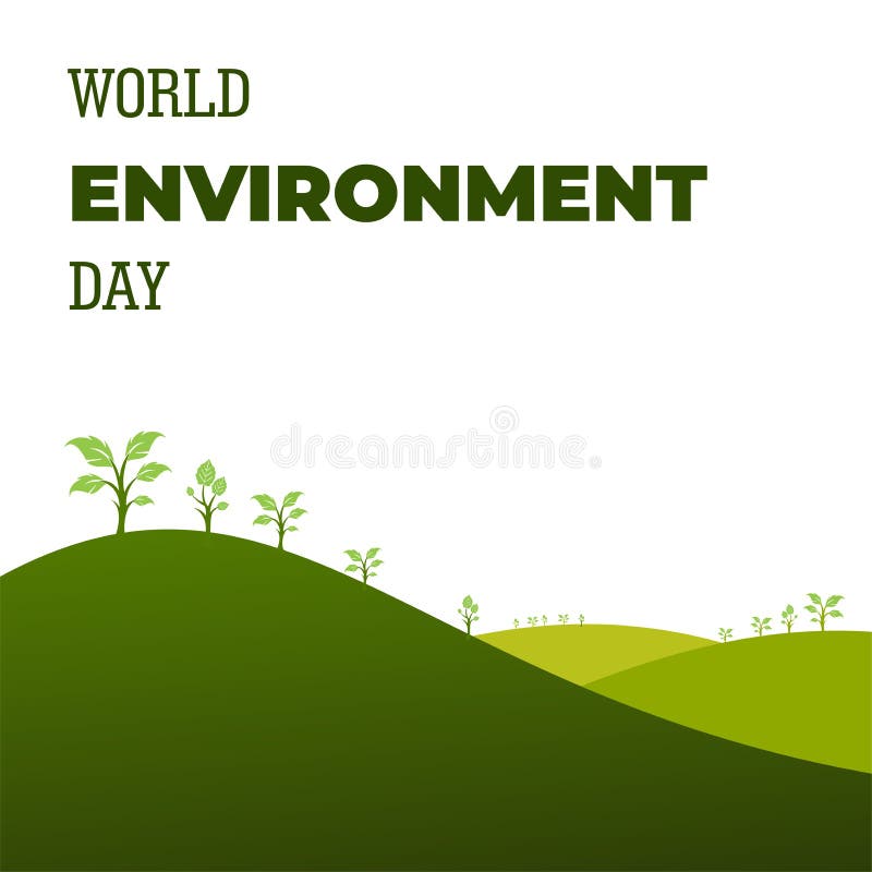 World Environment Day, Green Vector Design, Vector Illustration and ...