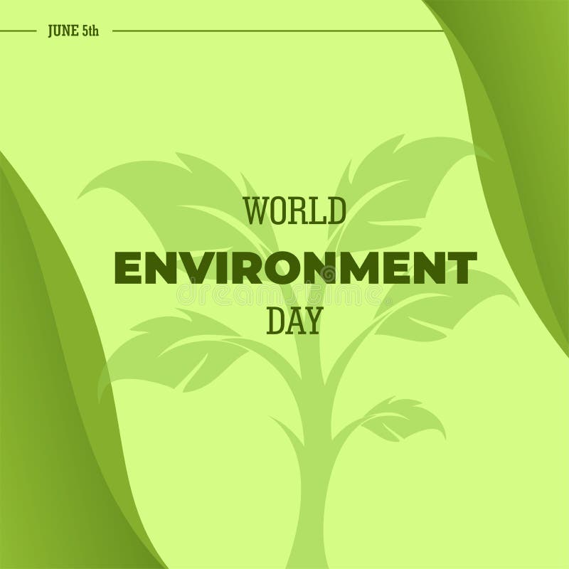 World Environment Day, Green Vector Design, Vector Illustration and ...