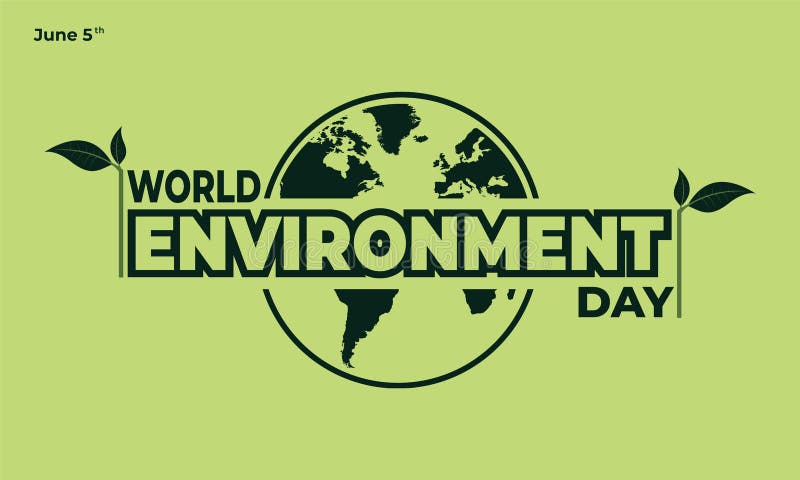 World Environment Day, Green Vector Design, Vector Illustration and ...