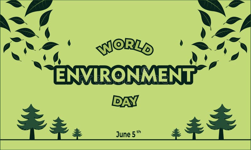 World Environment Day, Green Vector Design, Vector Illustration and ...
