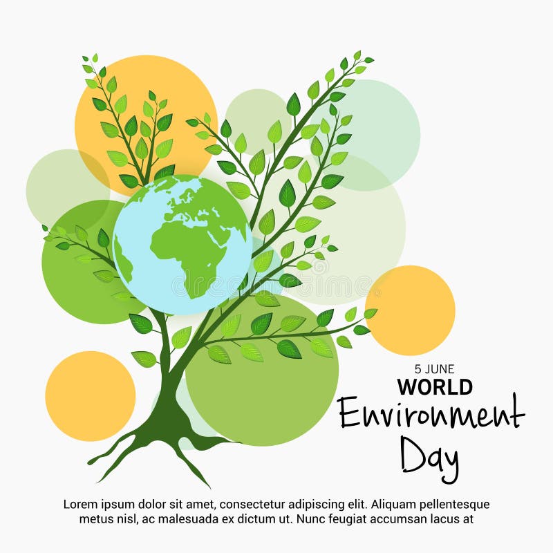 World Environment Day. stock illustration. Illustration of symbol ...
