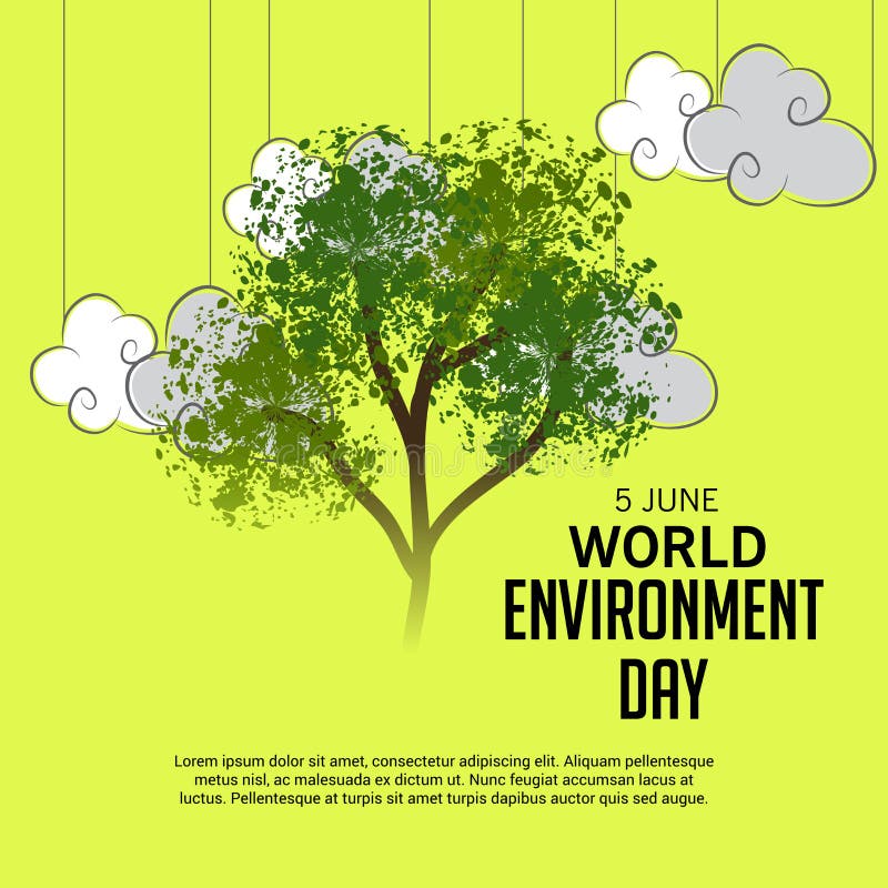World Environment Day. stock illustration. Illustration of conservation ...