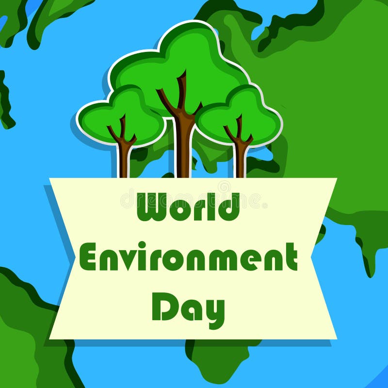 World Environment Day Background Stock Vector - Illustration of recycle ...