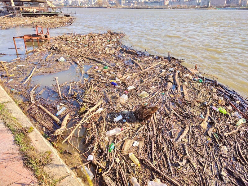 World Environment Day Image - Polluted Danube-Sava Confluence Stock ...