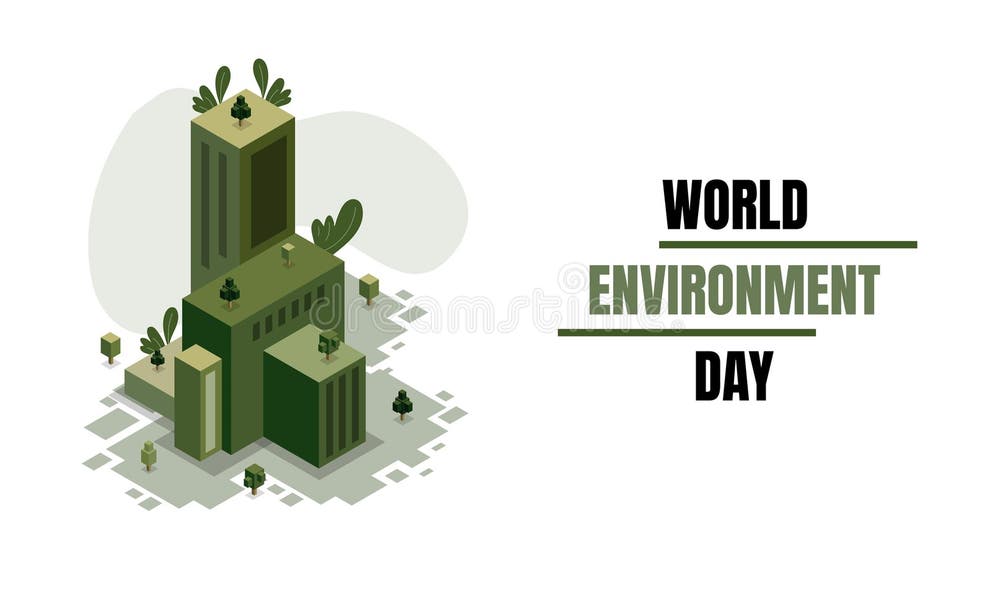 World Environment Day with Isometric Style Vector Stock Illustration ...