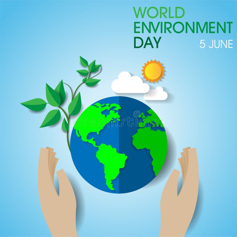 World environment day stock illustration. Illustration of leaves ...