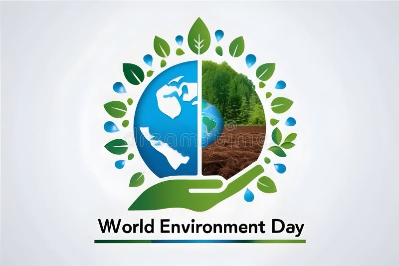 World Environment Day Logo with an Isolated Background Stock Photo ...