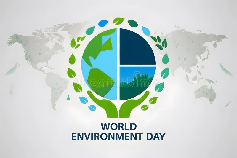 World Environment Day Logo with an Isolated Background Stock Photo ...