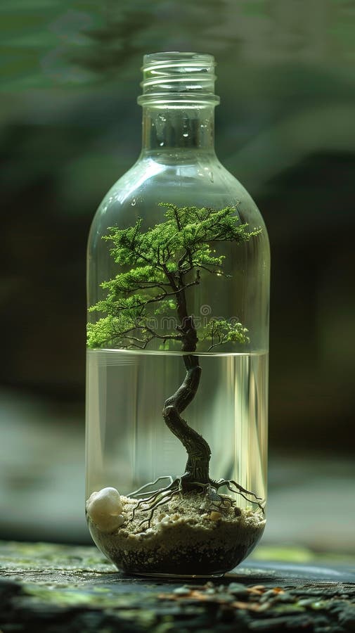 World Environment Day: Mini Earth Planet in Old Bottle on Sand ...