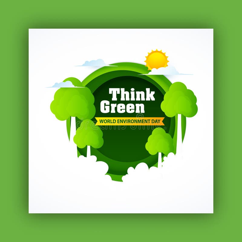 World Environment Day Post with Cute Boy Holding Earth Illustration for ...