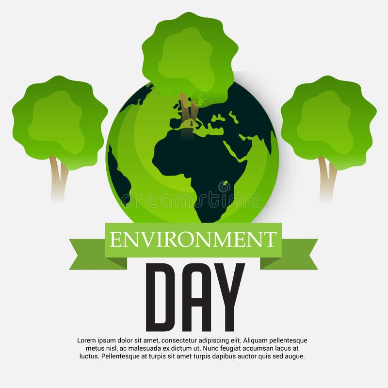 World Environment Day. stock illustration. Illustration of environment ...