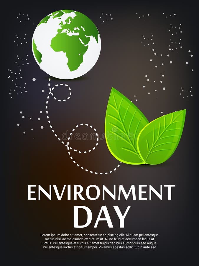 World Environment Day. stock illustration. Illustration of earth - 92389333