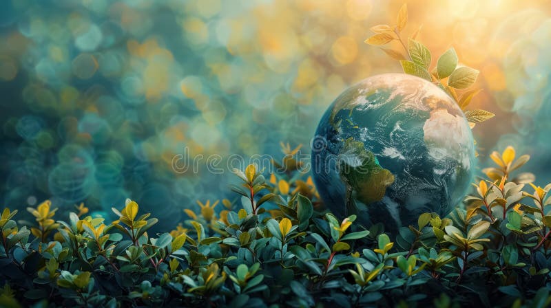 World Environment and Earth Day Concept Stock Illustration ...