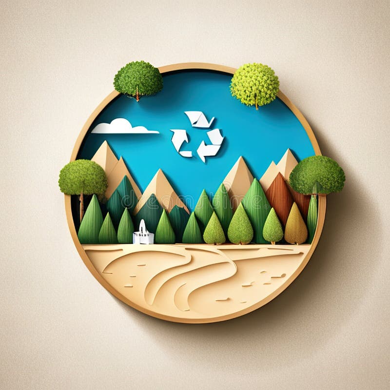 World Environment and Earth Day Concept with Blue Globe and Eco ...
