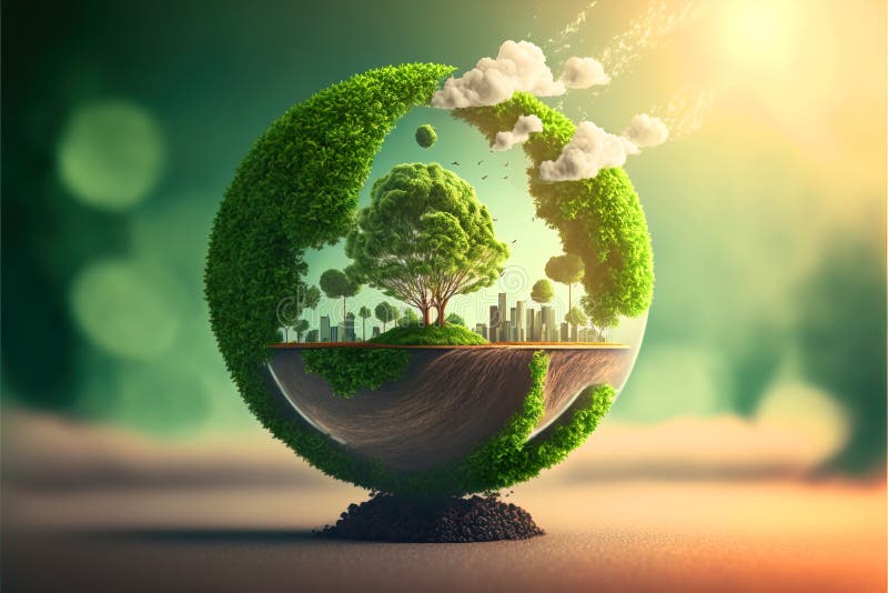 World Environment and Earth Day Concept, Generative Ai Stock ...