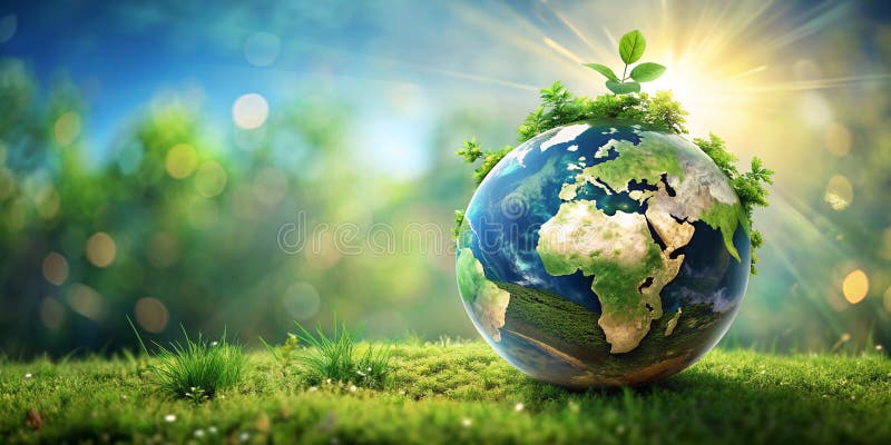 World Environment and Earth Day Concept with Globe Nature and Eco ...