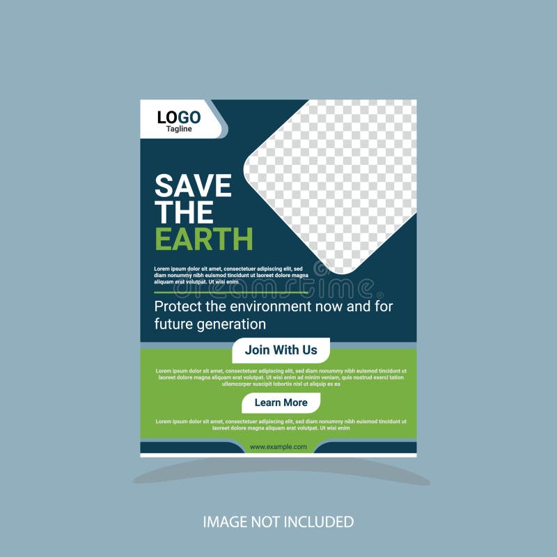 World Environment Flyer Design Template Stock Vector - Illustration of ...