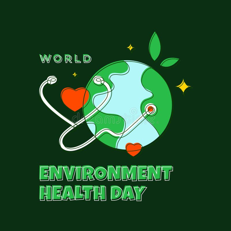 World Environment Health Day Design Illustration Stock Illustration ...