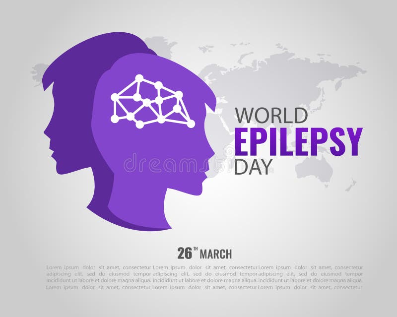 World Epilepsy Day stock vector. Illustration of badge - 240032078