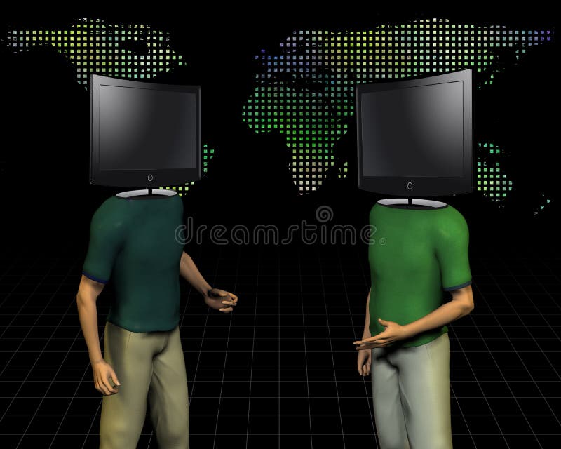 World events discussion stock illustration. Illustration of media ...