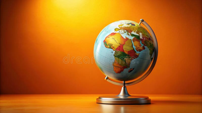 A World of Exploration a Classic Desk Globe Illuminates the Potential ...